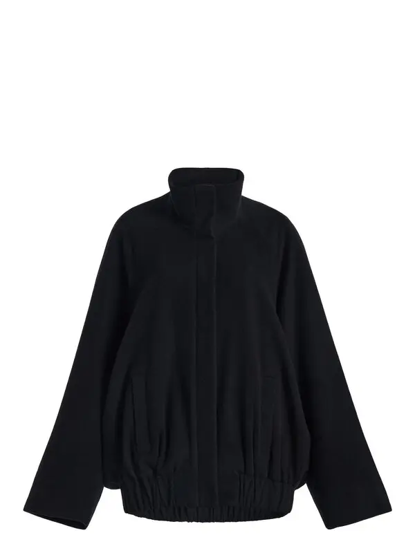 AUTER Batwing Wool-cashmere Bomber Jacket - Black