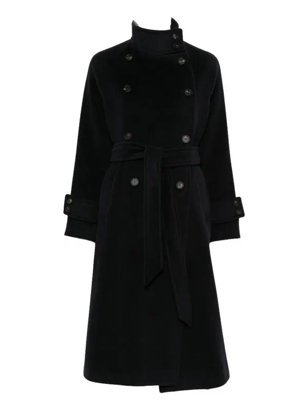 Tagliatore Henryka Wool Long Coat - Blue