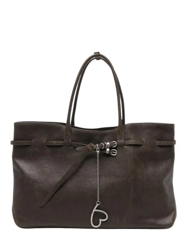 MARGESHERWOOD Grandma Leather Tote Bag - Brown