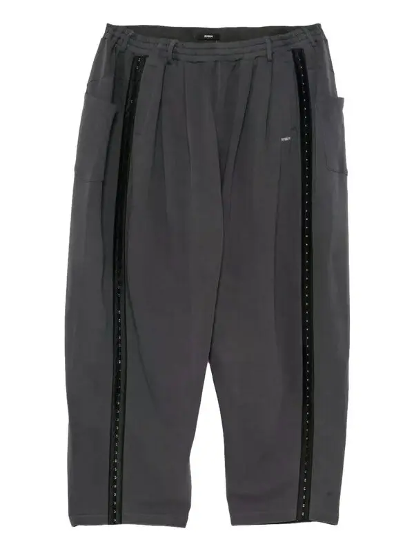 BONBOM Pleated Track Pants - Grey