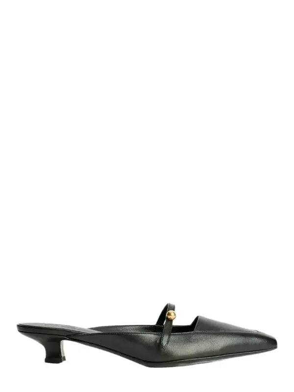 BY MALENE BIRGER Micha Ball-embellished Leather Pumps - Black