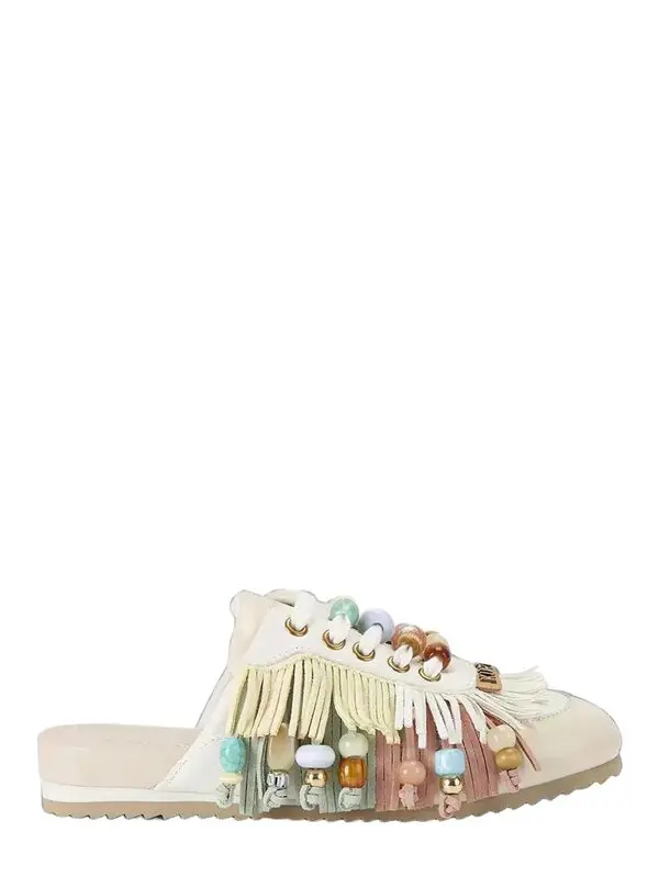 Kurt Geiger Islington P Fringe Mules - Neutrals
