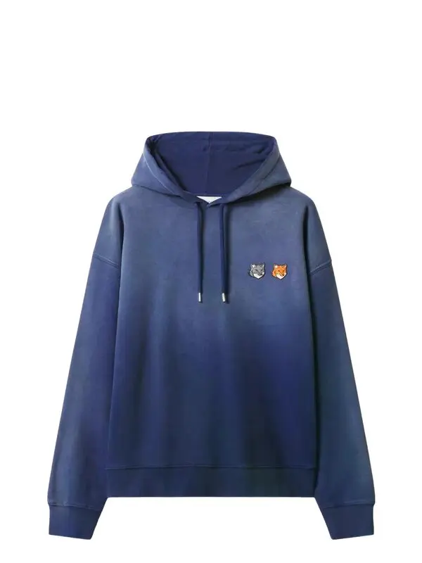 Maison Kitsuné Double Fox Hoodie - Blue