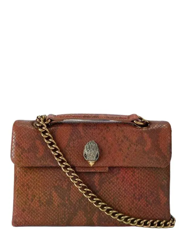 Kurt Geiger Kensington Snake-effect Shoulder Bag - Brown