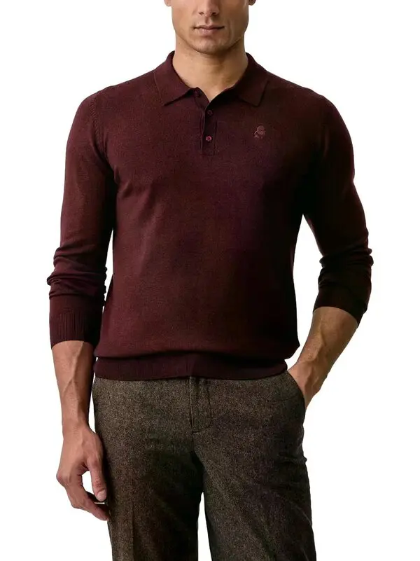 Karl Lagerfeld Logo-embroidered Polo Shirt - Red
