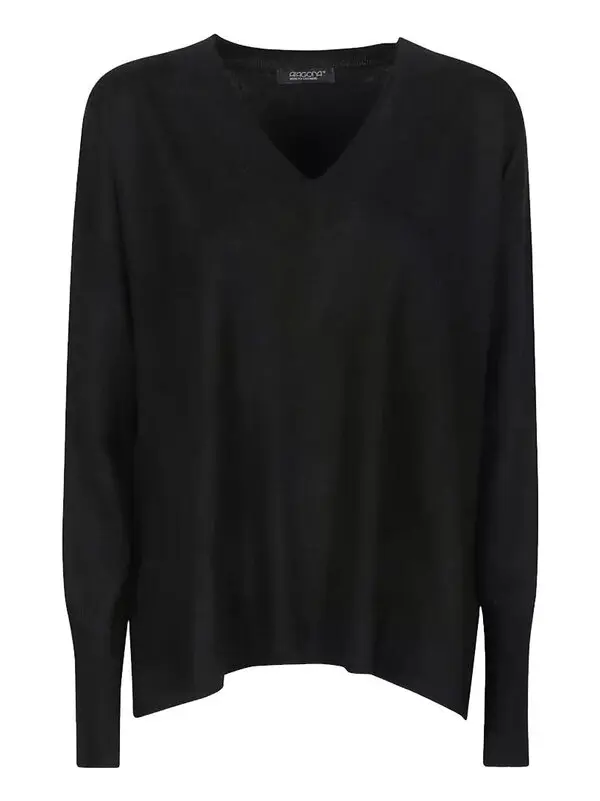 ARAGONA V-neck Sweater - Black
