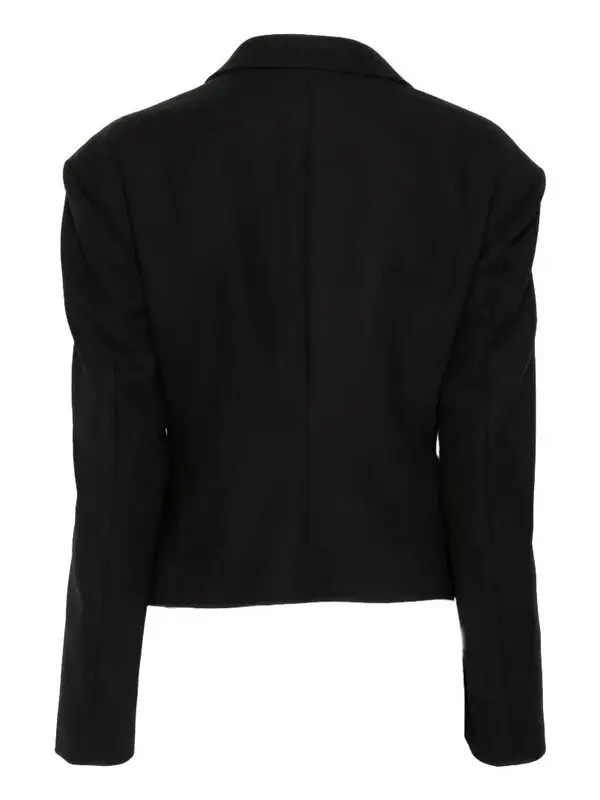 PUSHBUTTON Curved Convertible Blazer - Black