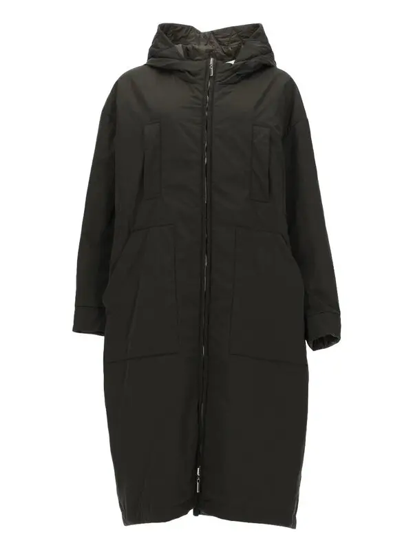 Max Mara Sleek Reversible Parka Jacket - Green