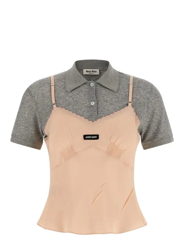 Miu Miu Hybrid Top - Multicolor