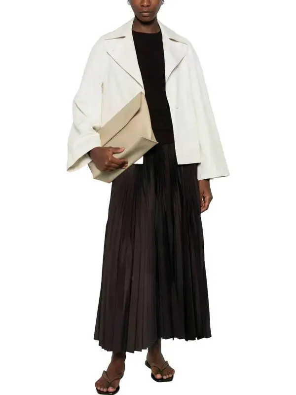MEIMEIJ Pleated Midi Skirt - Brown