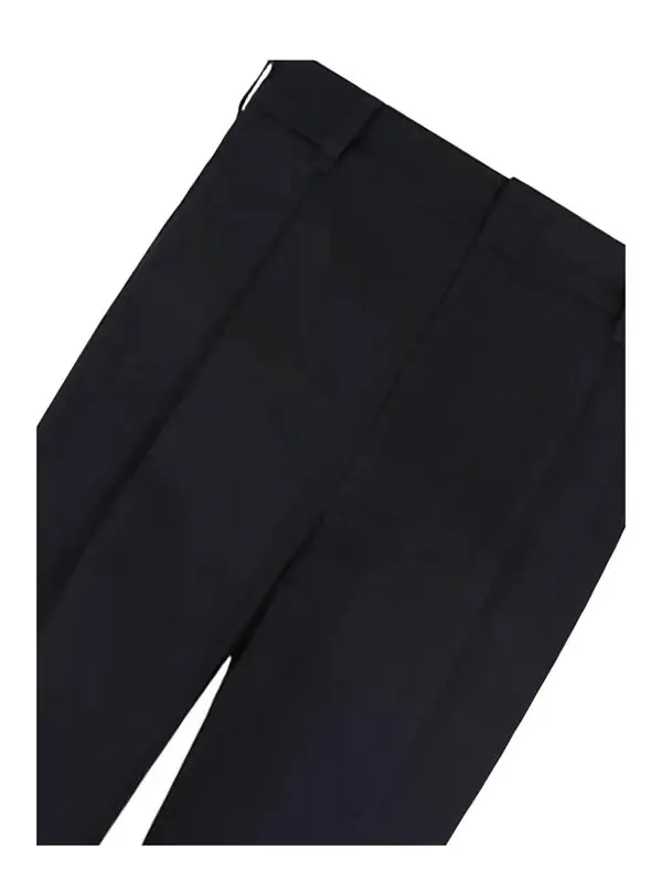 Armani Exchange Pleated Straight-leg Trousers - Blue