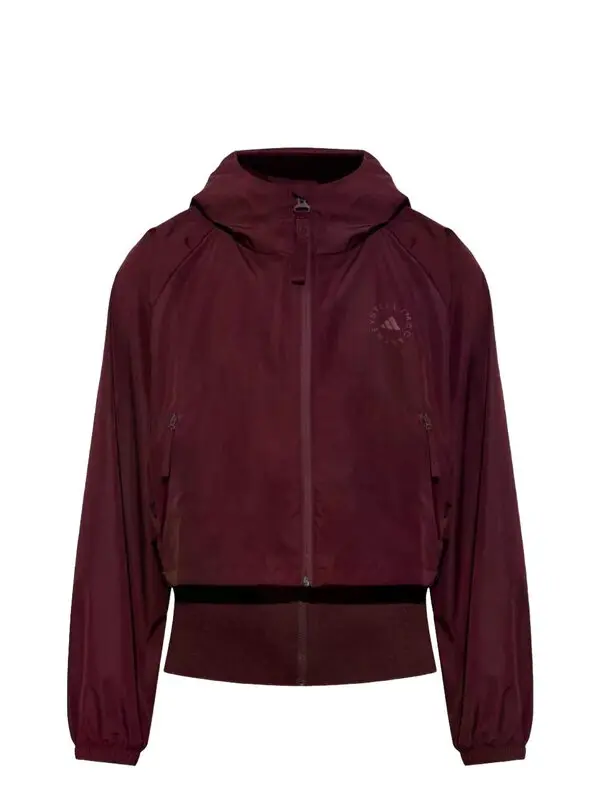 Adidas By Stella McCartney X Stella Mccartney Logo-print Hooded Jacket - Red