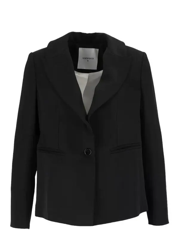 SHIRTAPORTER Fringe-detail Blazer - Black
