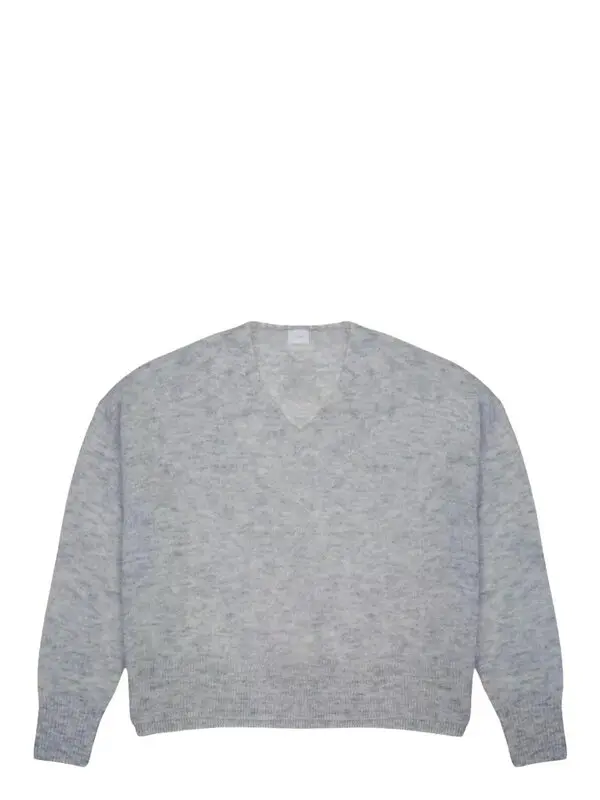 CT PLAGE V-neck Knitted Sweater - Grey