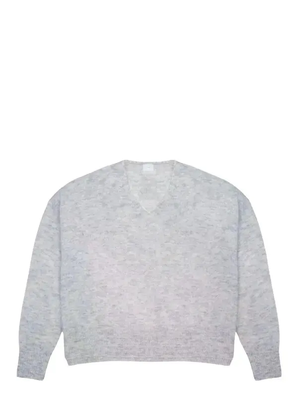 CT PLAGE V-neck Knitted Sweater - Grey