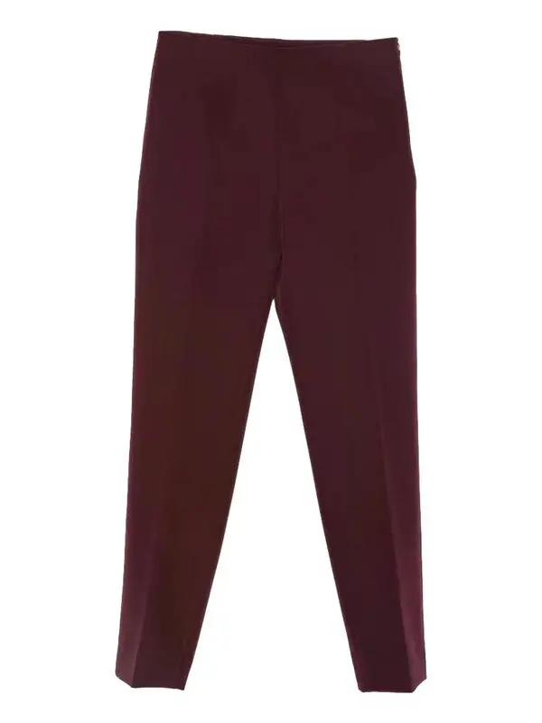 PT TORINO Gioia Pressed-crease Trousers - Red