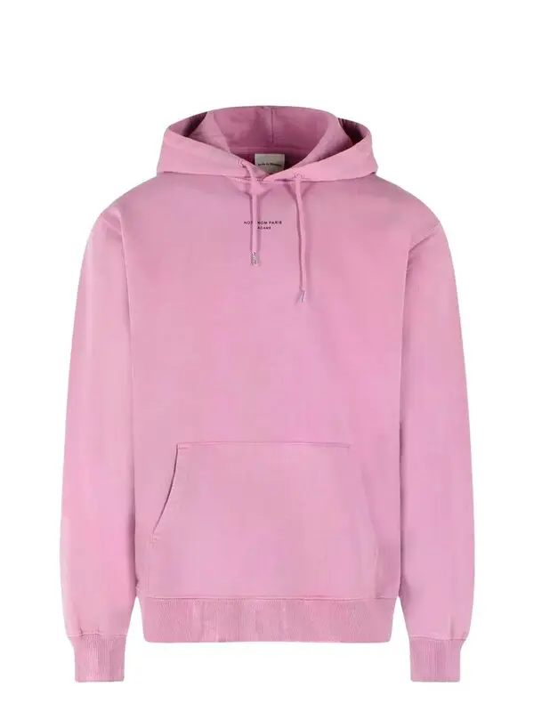 Drole De Monsieur Logo-print Cotton Hoodie - Pink