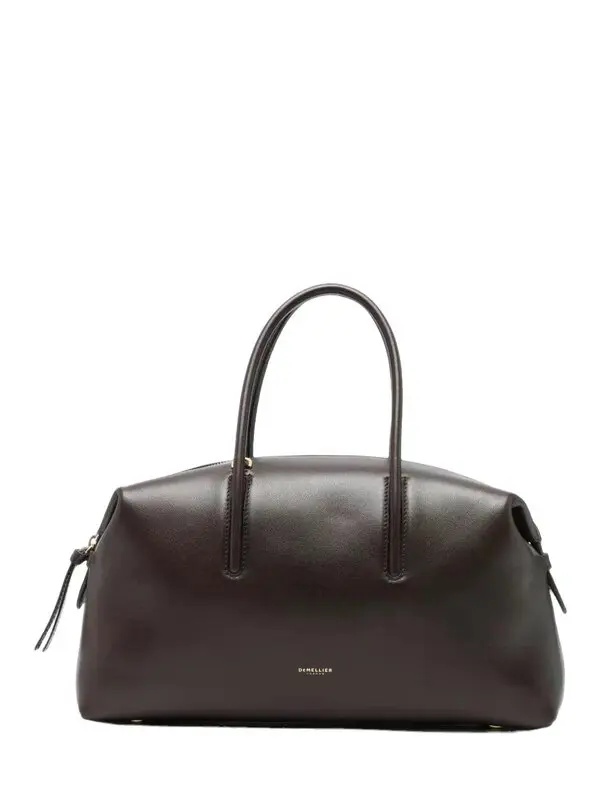 DEMELLIER Stockholm Midi Grained Leather Duffle Bag - Brown