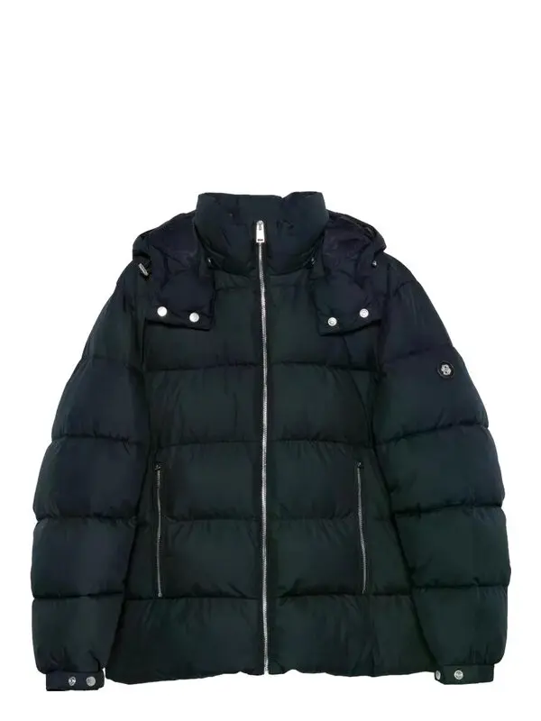 BOSS H-colter Hooded Quilted Jacket - Blue