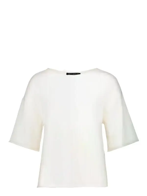 BETTY BARCLAY Short-sleeved Knit T-shirt - Neutrals