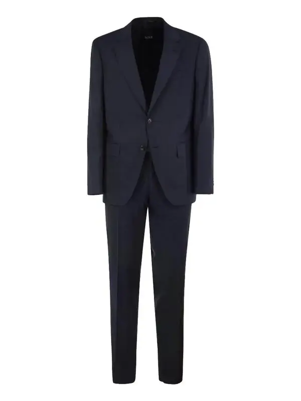 BOSS Single-breasted Slim-fit Suit - Blue