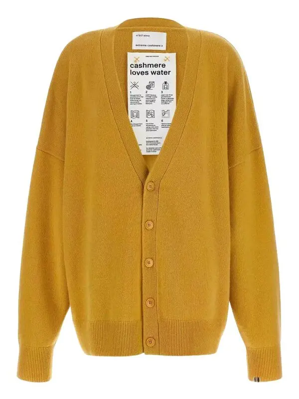 Extreme Cashmere N°517 Simo V-neck Cardigan - Yellow