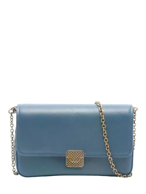 Bottega Veneta 2012-2026 Nappa Chain Shoulder Bag - Blue