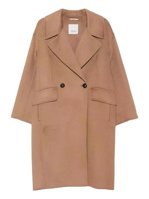 Max Mara Double-breasted Notched-lapel Coat - Brown