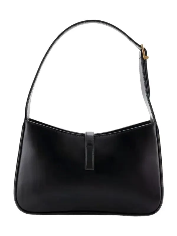 Saint Laurent Le 5 A 7 Leather Small Hobo Bag - Black