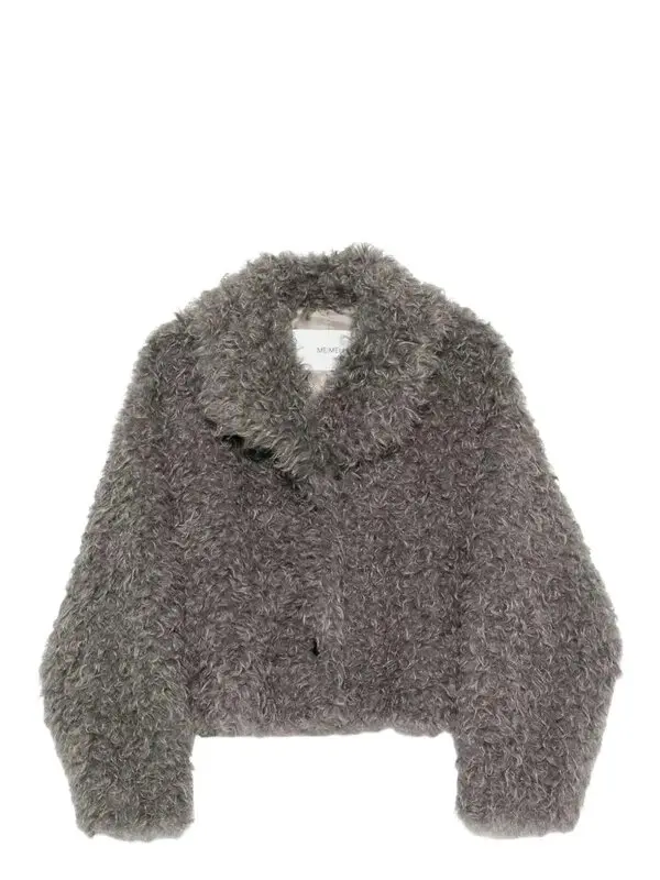MEIMEIJ Faux-fur Cropped Coat - Grey