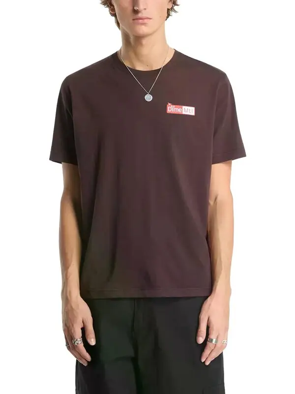 DIME Leak Graphic-print T-shirt - Brown