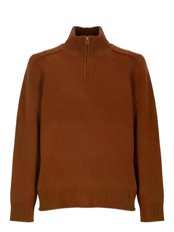 Guest In Residence Quarter-zip Cashmere Sweater - Brown