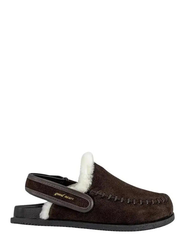 Good News Finn Warm Lined Mules Suede - Brown