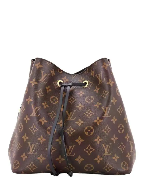 LOUIS VUITTON Neonoe Handbag Monogram Canvas With Leather Mm Bucket Bag - Brown