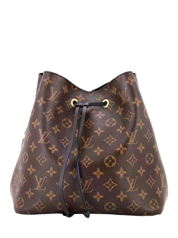 LOUIS VUITTON Neonoe Handbag Monogram Canvas With Leather Mm Bucket Bag - Brown
