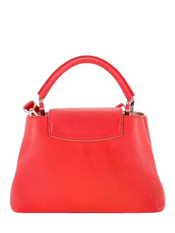 LOUIS VUITTON Capucines Bag Leather Bb Satchel - Red