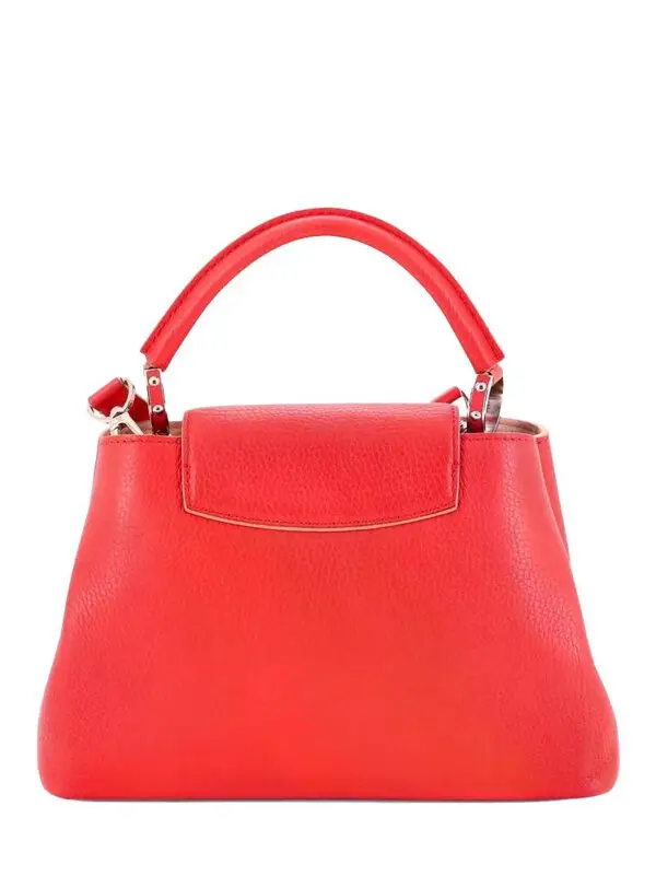 LOUIS VUITTON Capucines Bag Leather Bb Satchel - Red