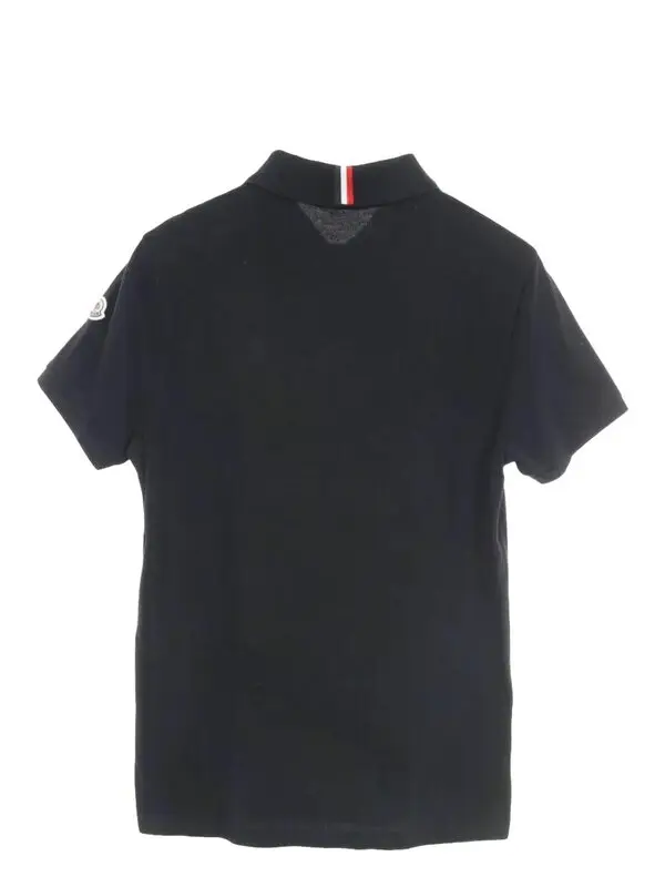 Moncler 2010s Logo-patch Polo Shirt - Blue