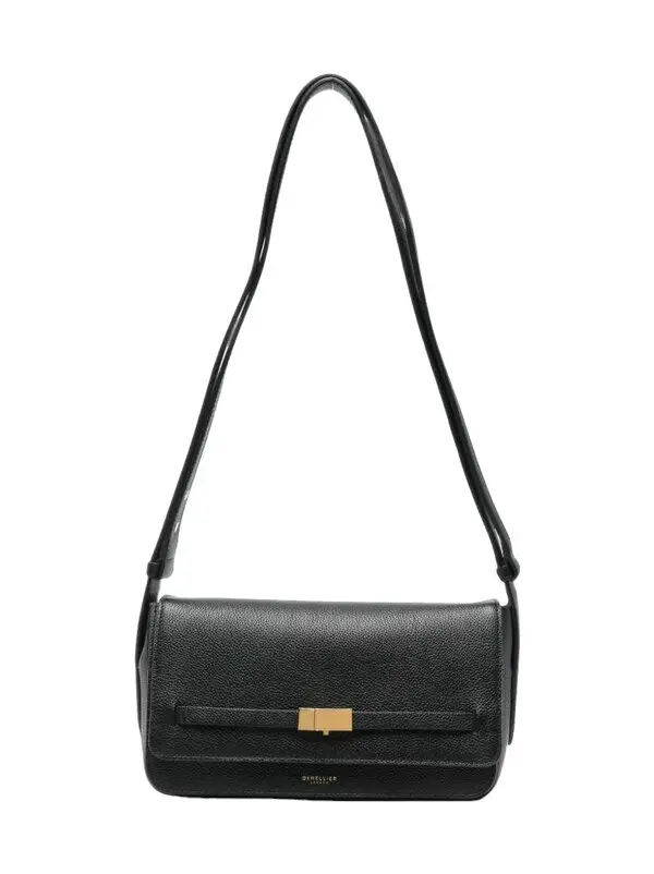 DEMELLIER New York Grained Leather Crossbody Bag - Black