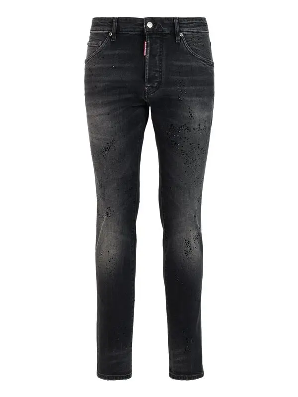 Dsquared2 Moldy Peaches Wash Utility2 Loose Carpenter Jeans - Black