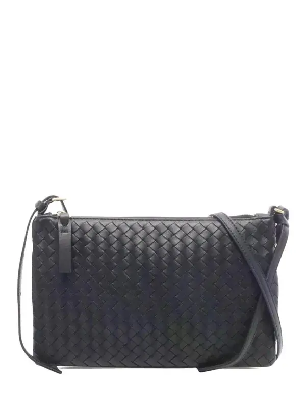 Bottega Veneta 2012-2026 Meidum Nappa Intrecciato Piccolo Pouch Shoulder Bag - Black