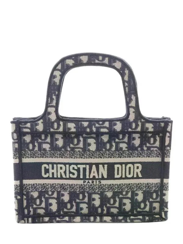 Dior 2016-2026 Oblique Mini Book Tote Bag - Neutrals