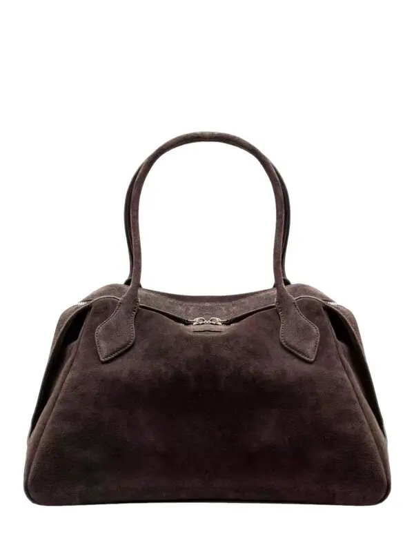 MINOBOSSI Abigail Suede Tote Bag - Brown