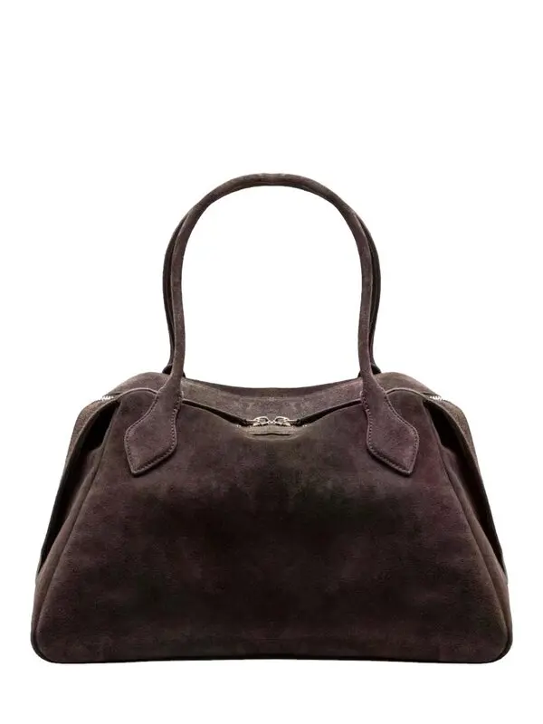 MINOBOSSI Abigail Suede Tote Bag - Brown