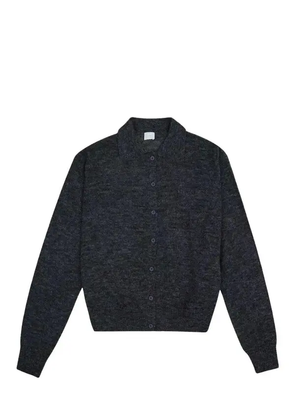 CT PLAGE Button-up Collared Cardigan - Grey