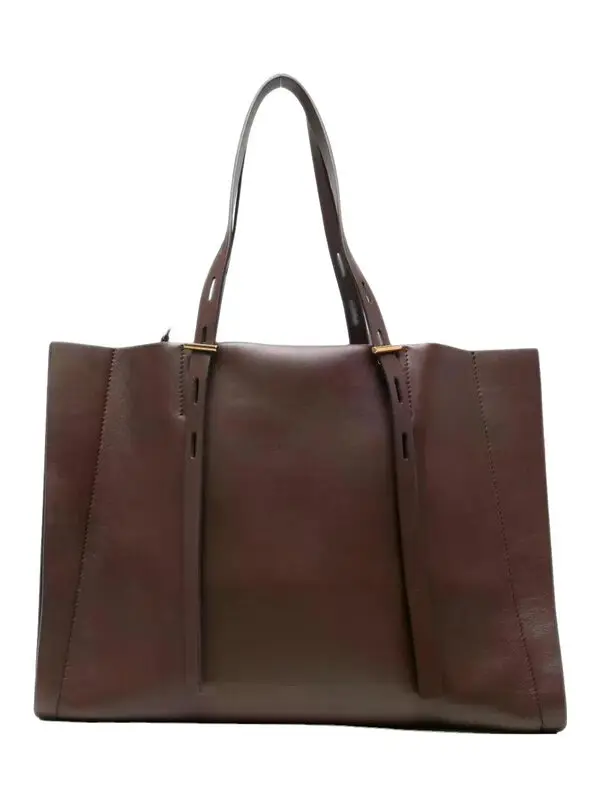 MINOBOSSI Paula Leather Tote Bag - Brown