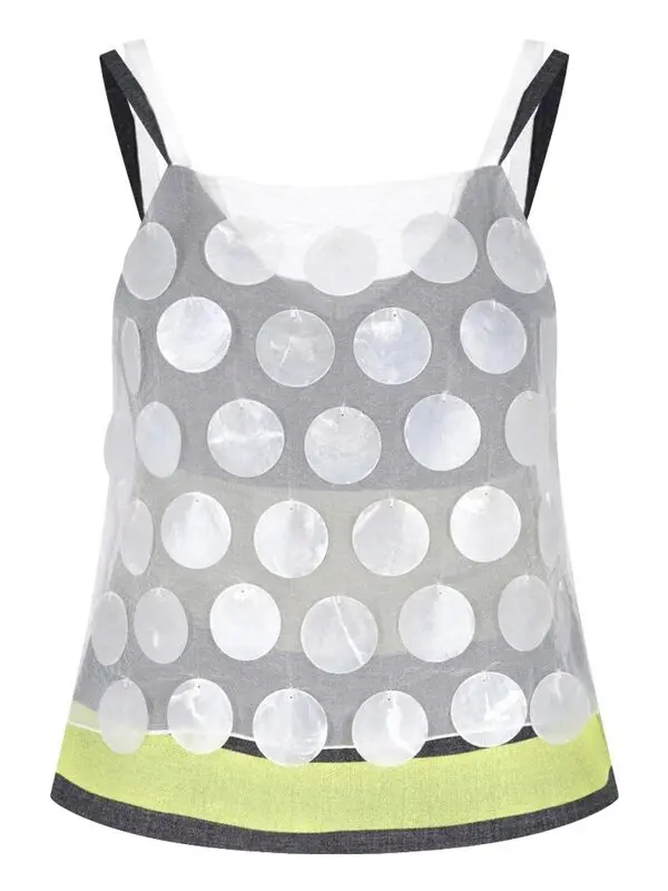 Marni Tank Top With Appliqués - Multi