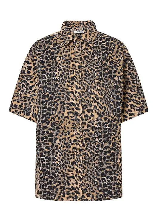 DARKPARK Short-sleeve Woven Shirt - Leopard