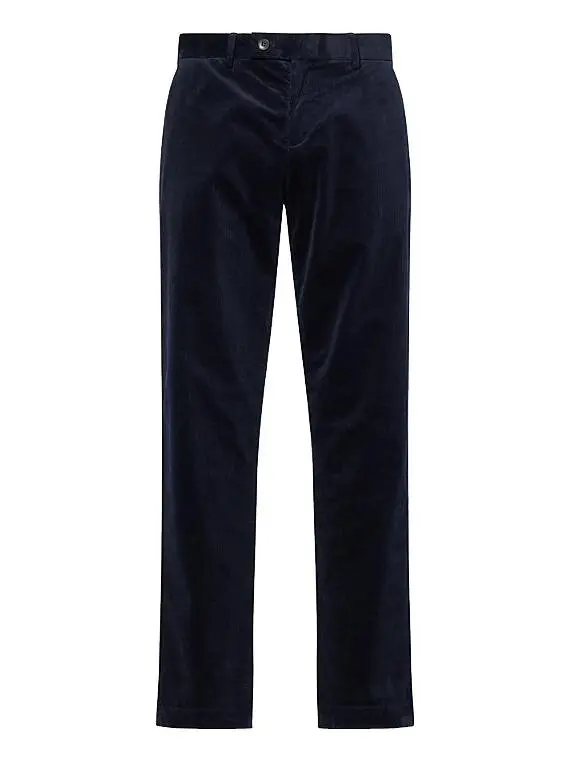Sunspel Straight-leg Corduroy Cotton Trousers - Navy