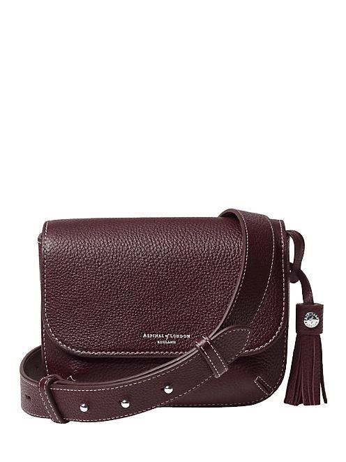 ASPINAL OF LONDON Ella Leather Cross-body Bag - Wine